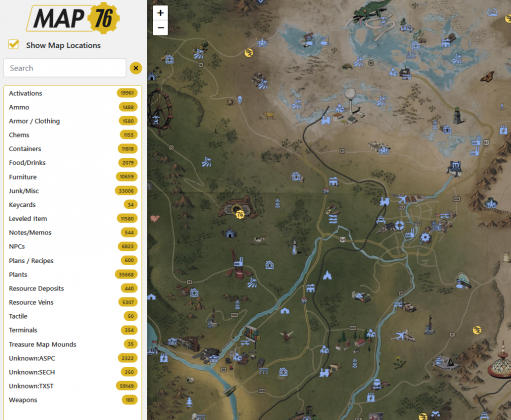 Fallout 76 – Fan erstellt interaktive Karte mithilfe von Datamining | Survivalcore.de